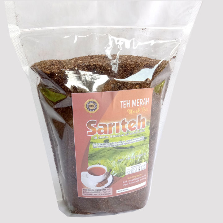 Teh Merah/Black tea Teh hitam asli varian kasar - Kemasan standing ...