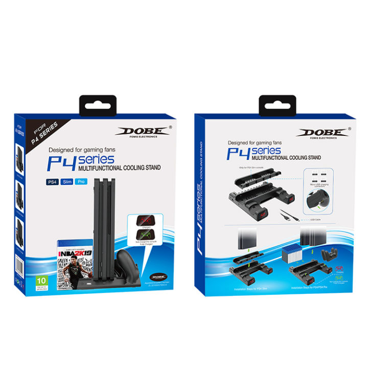 ขาตั้งเครื่อง Ps4 Pro/Slim Dobe มีไฟบอกสถานะการชาร์จจอย (Stand for Ps4 ...
