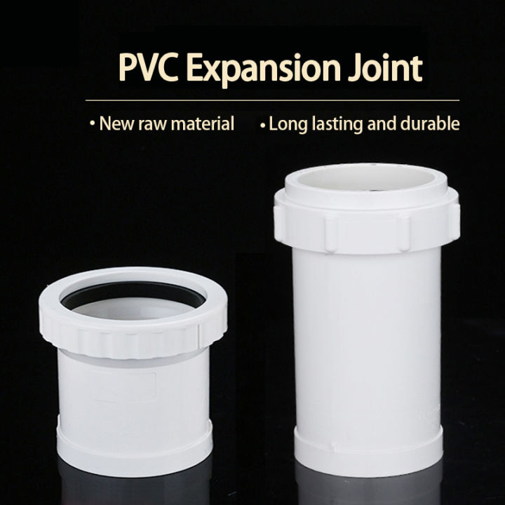 PVC Telescopic Joint Drain Pipe Accessories Lengthened and Telescopic ...