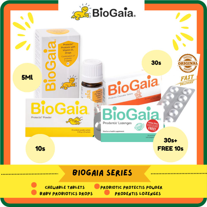 BioGaia Series | Chewable Tablets 30s | Protectis Powder 10s | Baby ...