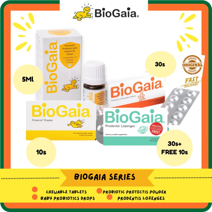BioGaia Series | Chewable Tablets 30s | Protectis Powder 10s | Baby ...