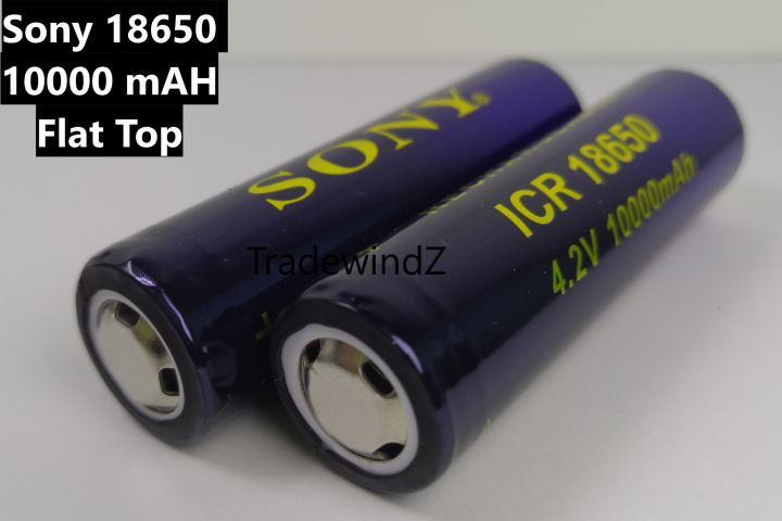 🔥 SONY ICR 18650 Rechargeable battery Lithium-Ion Li-on 3.7v - 4.2v 10 ...