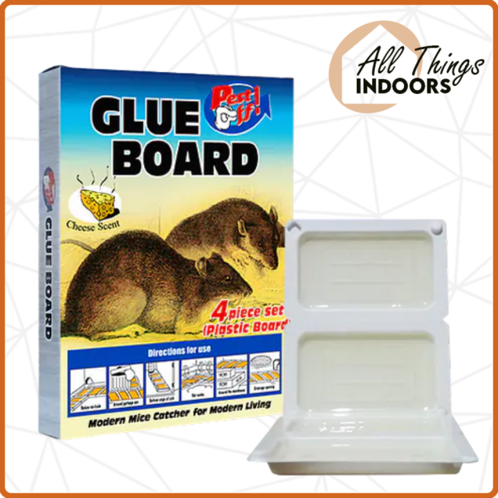 Pest-Off Glue Board Mice Catcher, 4 in 1, Cheese | Lazada PH
