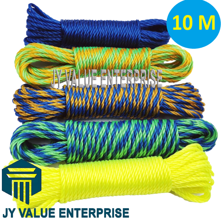 MULTIPURPOSE UTILITY CAMPING HANGING CLOTHES ROPE 10METER (1PCS) | Lazada