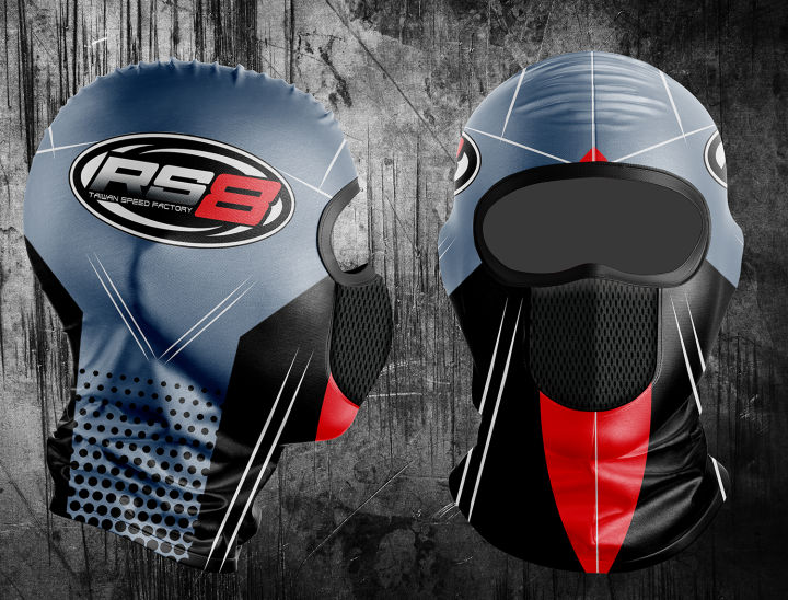 BALACLAVA RS8 BONET WITH FOAM FOR MOTORCYCLE RIDERS full sublimation ...