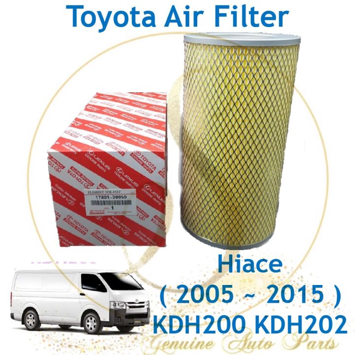 (100% Original) Toyota Air Filter Hiace KDH200 KDH202 ( 2005 ~ 2015 ...