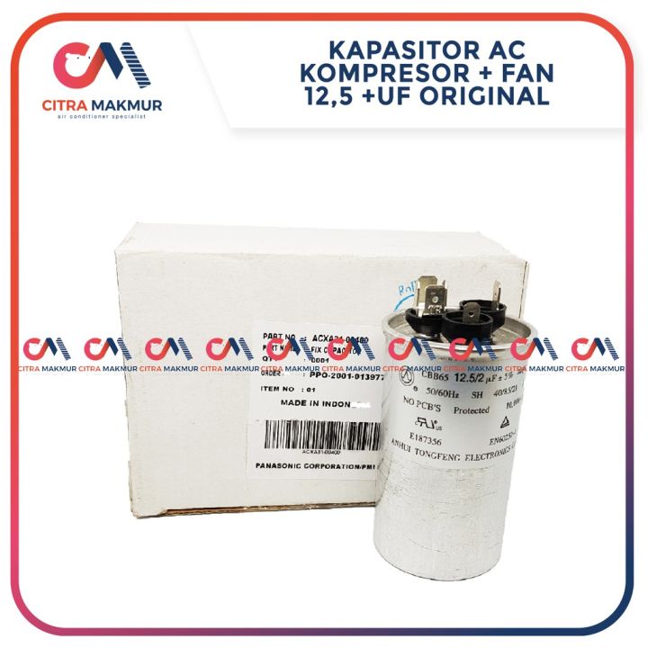 Kapasitor AC Panasonic Original Double 12.5 & 2 uF Capasitor Air ...