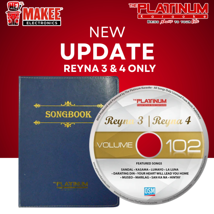 The Platinum Songbook for Reyna 3 and Reyna 4 Updated CD with Songbook Volume 102 | Lazada PH