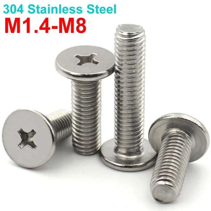 5/10/20pcs M1.4 M1.6 M2 M2.5 M3 M4 M5 M6 M8 CM 304 Stainless Steel ...