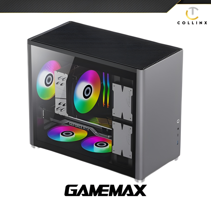 Gaming Case - GameMax Spark Grey | / Tempered Glass Micro ATX Tower ...