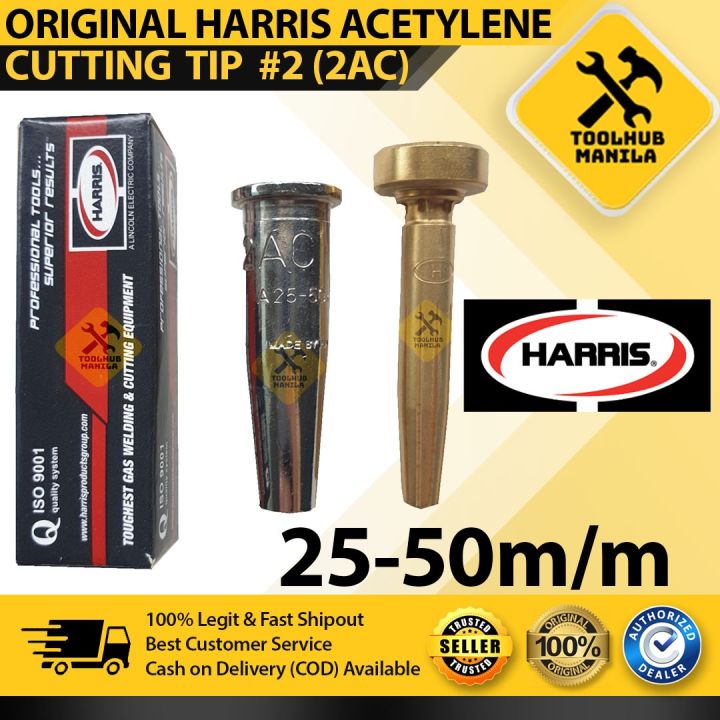 ORIGINAL HARRIS Acetylene Cutting Tip #2 (2AC) | Lazada PH