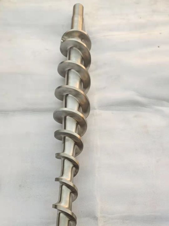 Customized stainless steel feeding screw barrel conveying screw rod ...