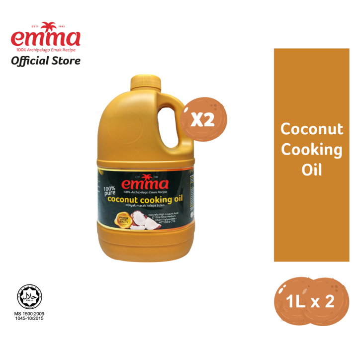 Emma B Coconut Cooking Oil (2 bottles), Oil, Food staples & cooking ...