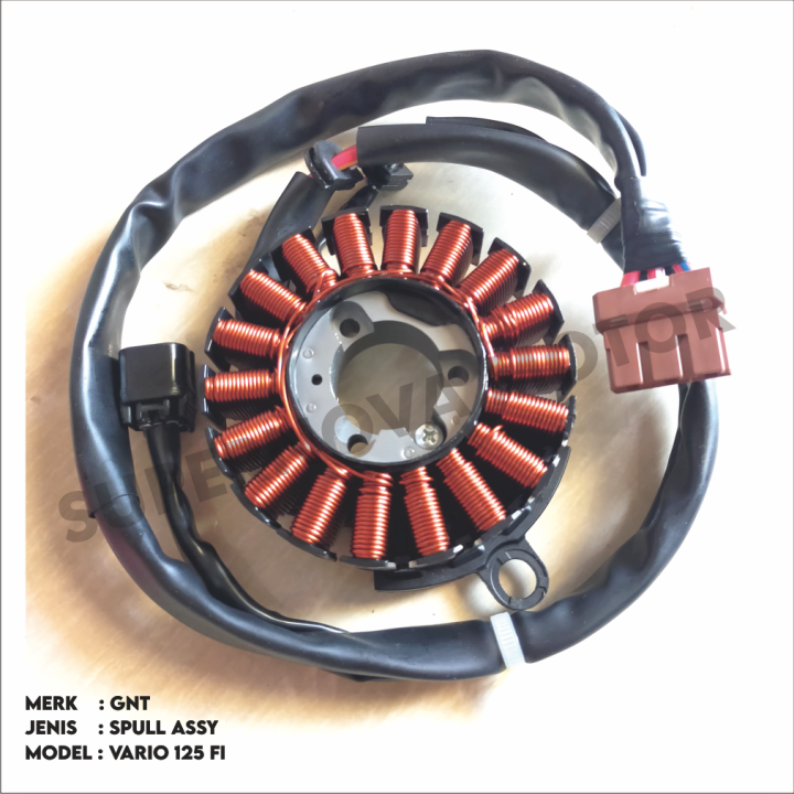 SPULL ASSY KOMPLIT SPULL STATOR MOTOR HONDA VARIO 125 FI KZR LOKAL MERK ...