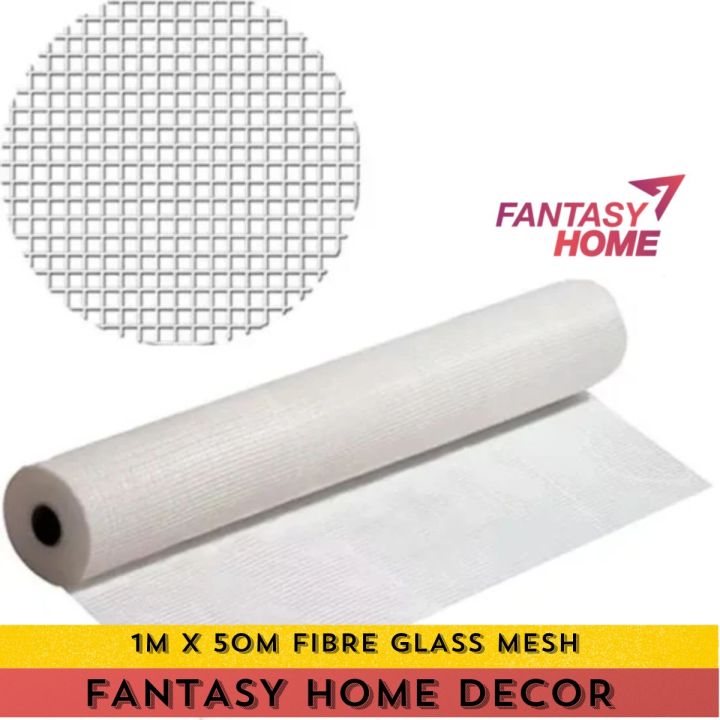1M X 50METERS Fiberglass Mesh 防水防裂玻璃纤维网 Fiber Mat Woven Glass ...