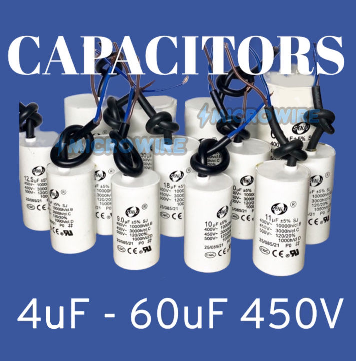 4uF to 60uF 450V WIRE TYPE Starting / Running Capacitor | Lazada PH