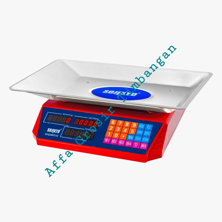 Sojikyo Timbangan Laundry Digital 60kg Timbangan Buah Nampan Cekung ...
