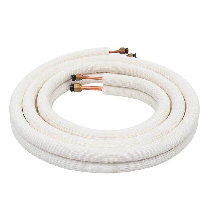 Air Conditioner Tube 1/4+3/8 Insulated Copper Pipe Fittings Pair Coil ...