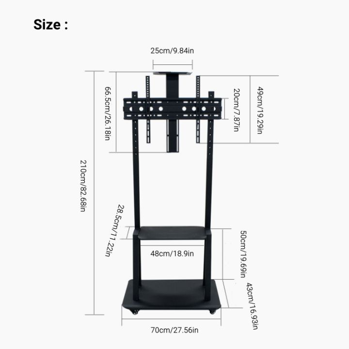 Ayuqi® TV Stand LCD TV Mobile Bracket Adjustable Mobile All-in-one TV ...