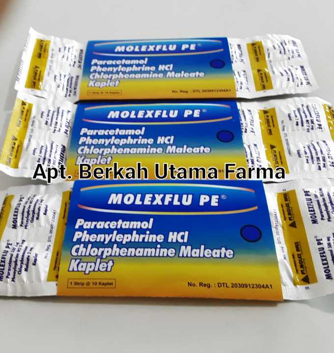 Molexflu PE Strip Isi 10 Tablet | Lazada Indonesia