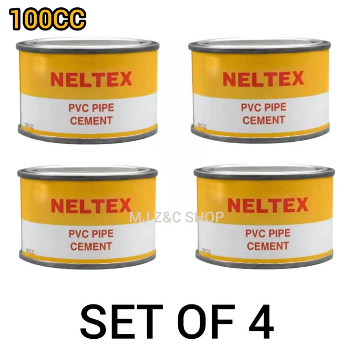 "H&Z SHOP" ( SET OF 4 ) NELTEX PVC PIPE CEMENT 100CC / 200CC / 400CC ...