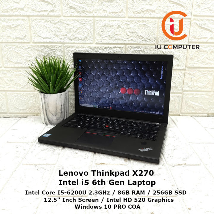 LENOVO THINKPAD X270 INTEL I5 I7 USED LAPTOP REFURBISHED NOTEBOOK | Lazada