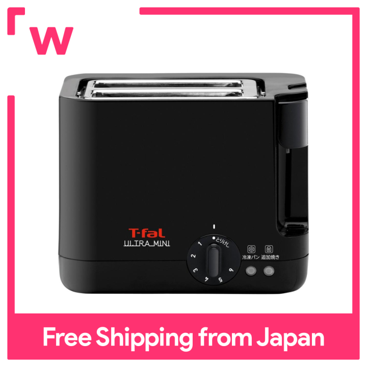 Tefal Toaster Ultra Mini Pop-up with Bun Warmer Solid Black TT2118JP ...