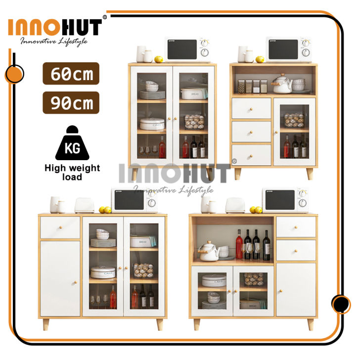 Innohut Multilayer Modern Wooden Shelf Wooden Cupboard Large Storage ...