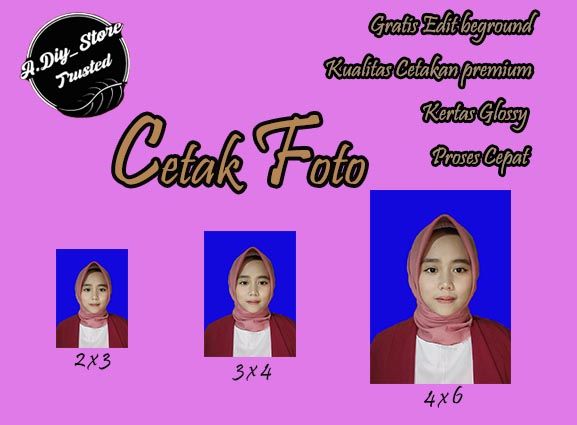 Cetak Pas foto 2x3 3x4 4x6 cepat dan terjangkau | Lazada Indonesia