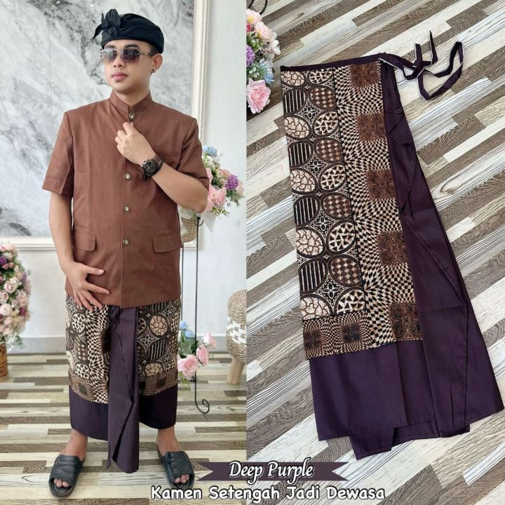 Kamen Setengah Jadi Pria Bawahan Kamen Saput Bali | Lazada Indonesia