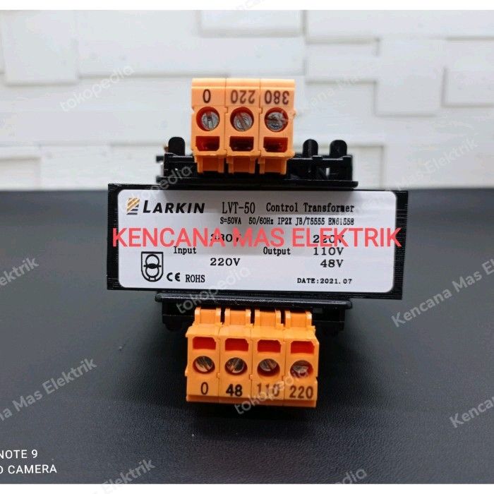 LARKIN TRANSFORMER TRAFO STEP DOWN 50VA IN 380V 220V OUT 220V 110V 48V | Lazada Indonesia