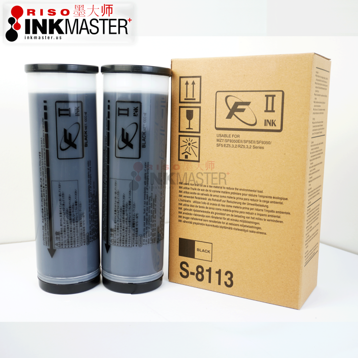 Two (2) Tubes Compatible F/F2-Type Black Ink 1000ML for F/FII/SF Series ...