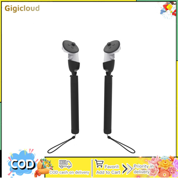 VR Gaming Handle Accessories VR Dual Handles Extension Grips Compatible ...