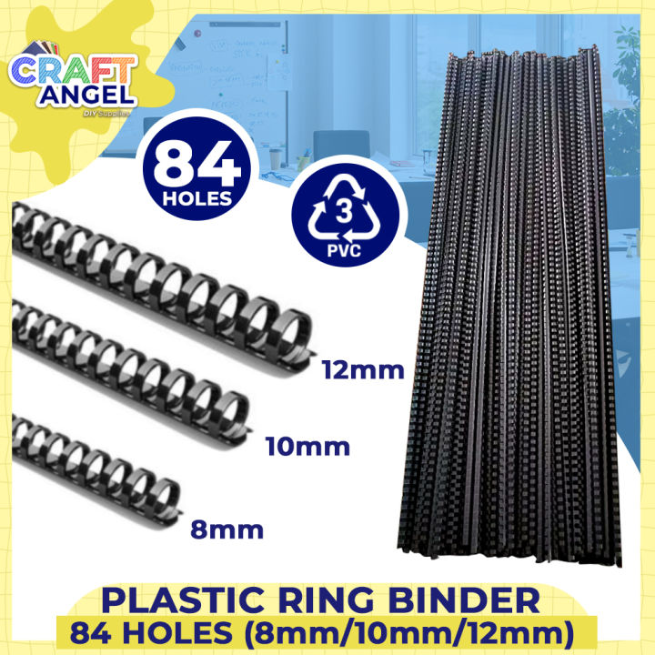 Officom 84-Holes Plastic Comb Ring Binder 8mm/10mm/12mm PVC ...