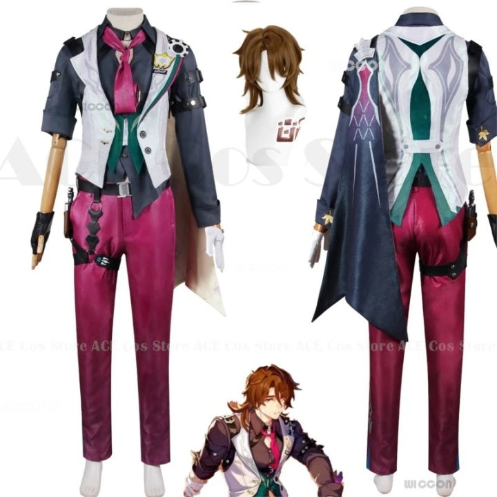 Gallagher Cosplay Costume Wig Game Honkai: Star Rail Cosplay Costume ...