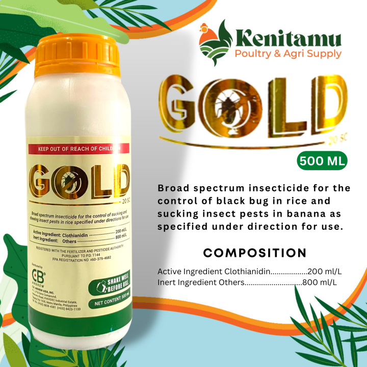 GOLD INSECTICIDE (500ml & 1 LITTER) - CB ANDREWS FOR PLANT CARE AND ...