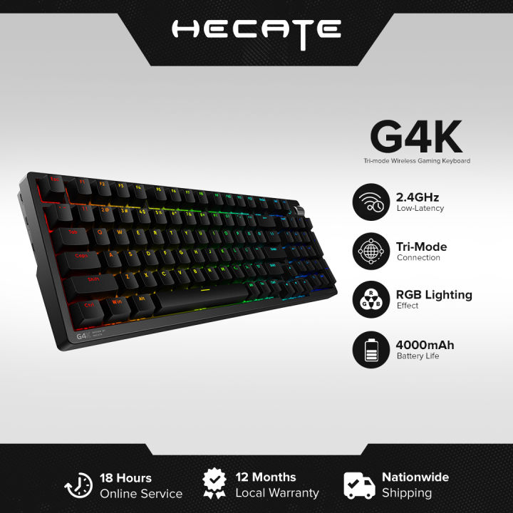 Hecate G4K Tri-mode Wireless Gaming Keyboard | Lazada PH