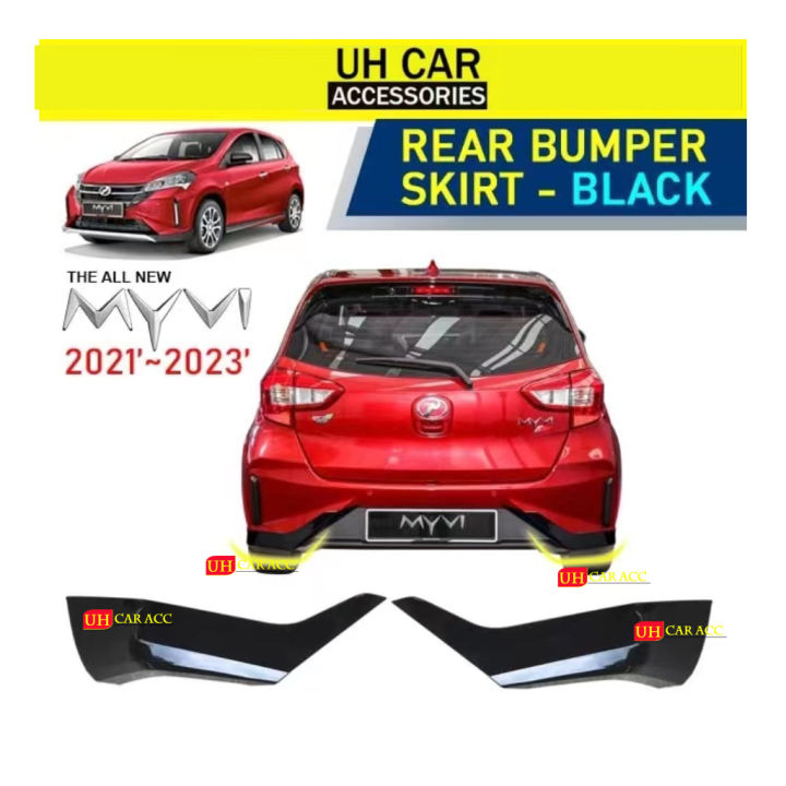 PERODUA MYVI G3 2023 REAR SKIRT GEAR UP NEW FACELIFT BUMPER BODYKIT ...