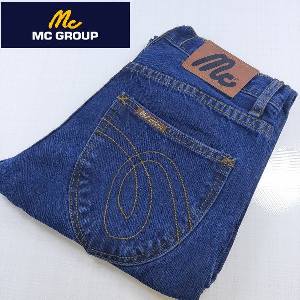 Mc Jeans กางเกงยีนส์ กระบอกใหญ่ สี Jeans (ซิป) ถ่ายจากสินค้าจริง | Lazada.co.th