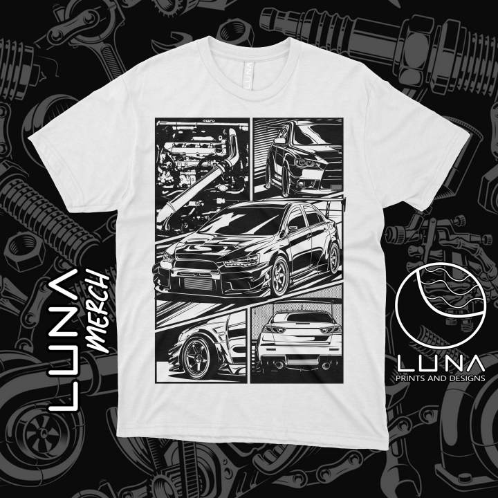 Mitsubishi Lancer Evolution | Lancer Evo, 4B11T Engine Car Shirt ...