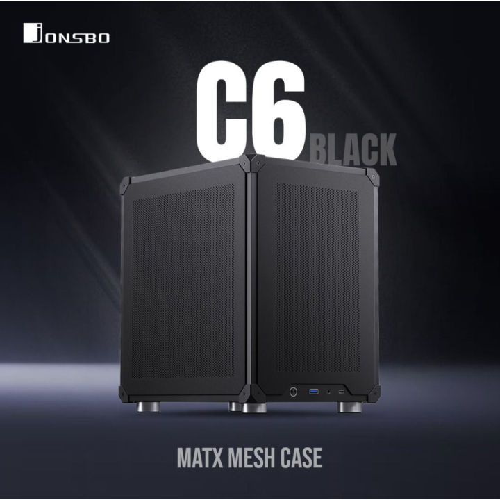 # Jonsbo C6 - mATX Mesh Desktop PC Case With Type-C Interface # [ BLACK ...
