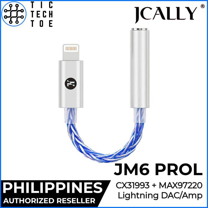 JCALLY JM6 Pro/ProL Dual Chip CX31993+MAX97220 USB Type C to 3.5mm Metal HiFi DAC/Amp Adapter ...