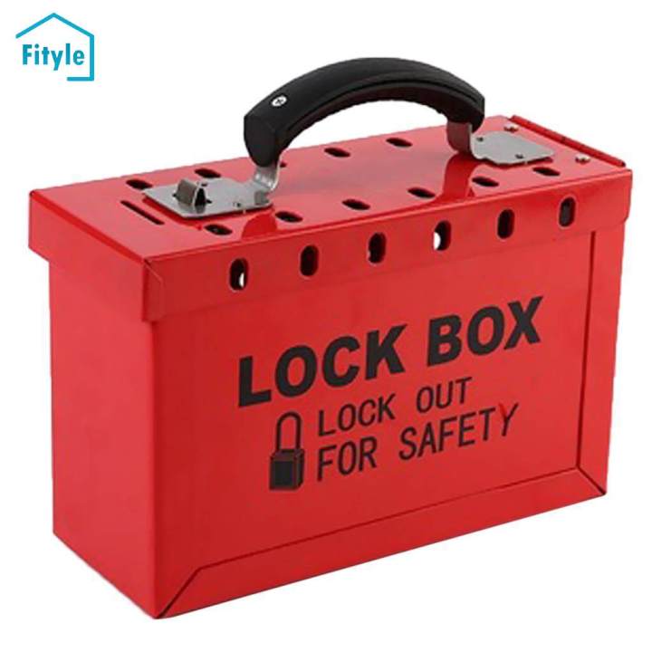 Fityle LOTO Box Safety Lockout Tagout Lock Device Storage, up to 12 ...