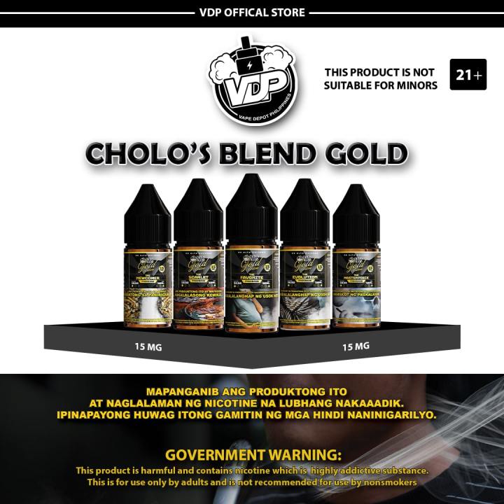 Cholo's Blend Gold E-Liquid Vape Depot Philippines VDP | Lazada PH