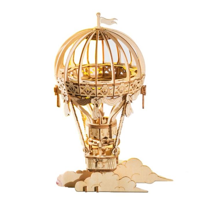 3D Wooden Puzzle Self-assembly Craft Kits DIY Handicraft Toys for ...