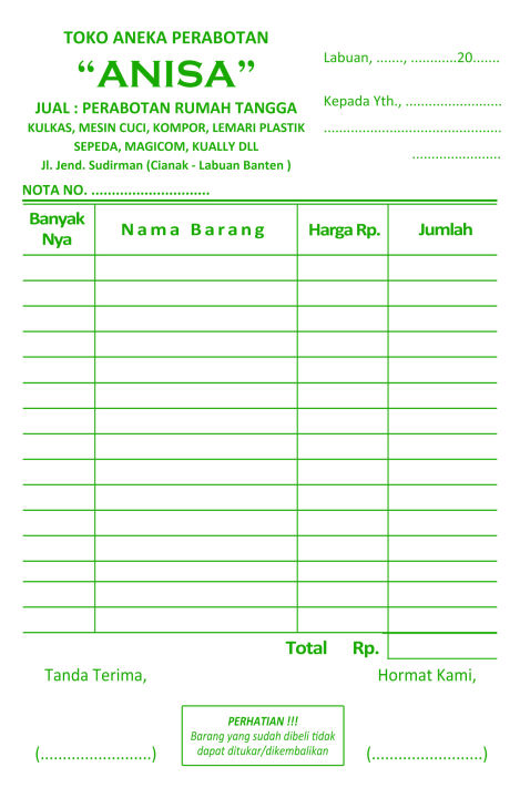 CETAK NOTA 1/4 FOLIO 2 RANGKAP | CETAK NOTA CUSTOM 2 PLY | CETAK NOTA ...