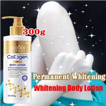 SADOER Permanent Whitening 300g Collagen Firming Whitening Body Lotion Moisturizing Remove ...