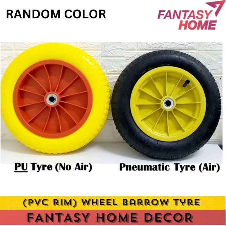 [Air Wheel/PU Foam Wheel] Heavy Duty Wheel Barrow Tyre With Pvc Rim ...