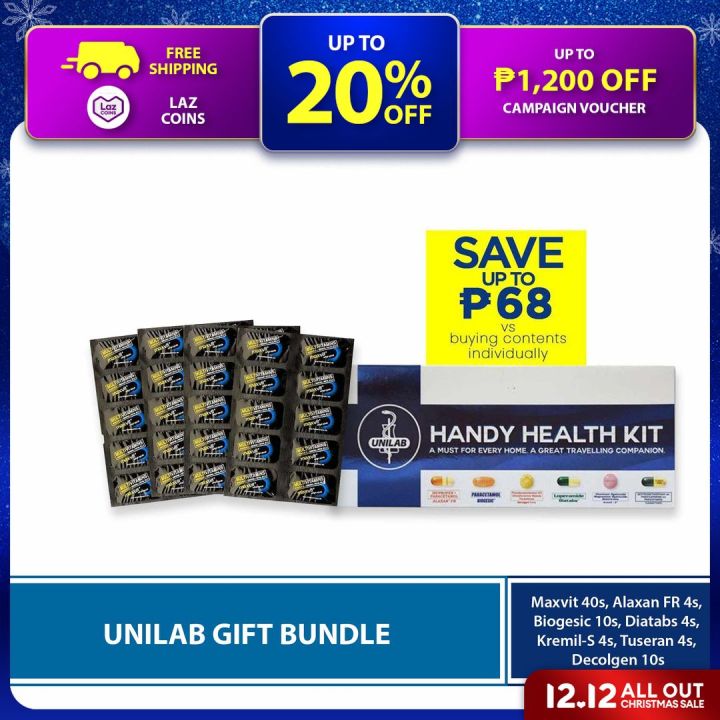 Unilab Gift Bundle: Maxvit 40s + Handy Health Kit | Lazada PH