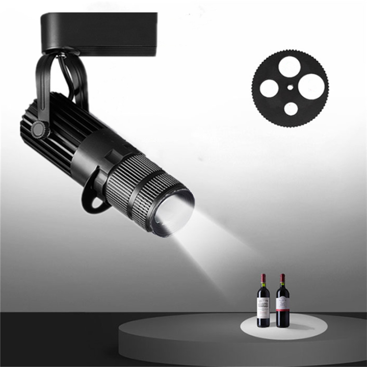 Theater Stage Zoom Spotlights, LED Focus Logo Projector Track Lights ...
